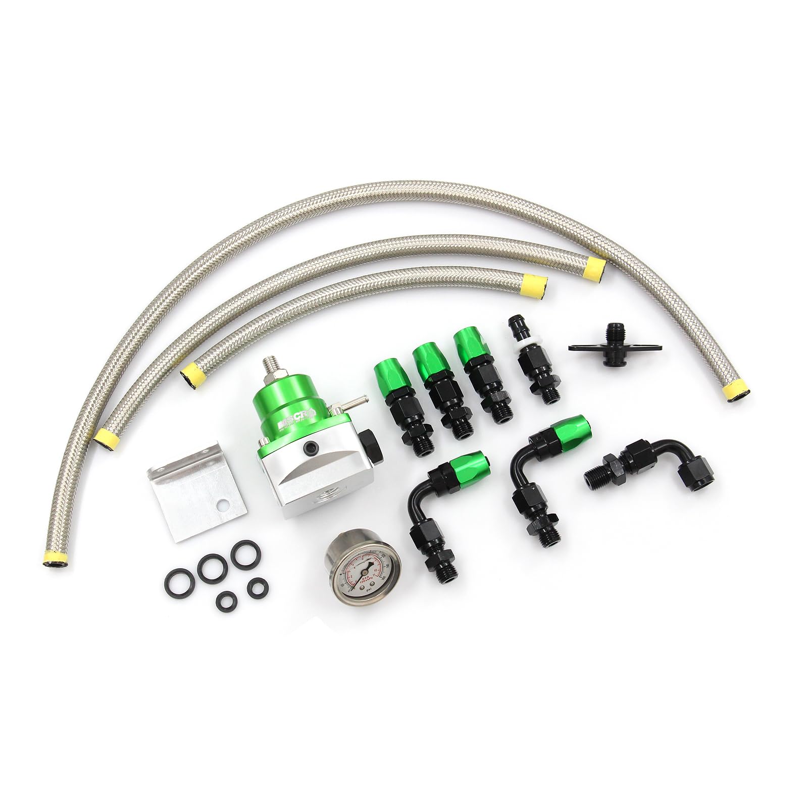 Amazon.com: Adjustable Universal EFI Fuel Pressure Regulator Kit with 0 ...