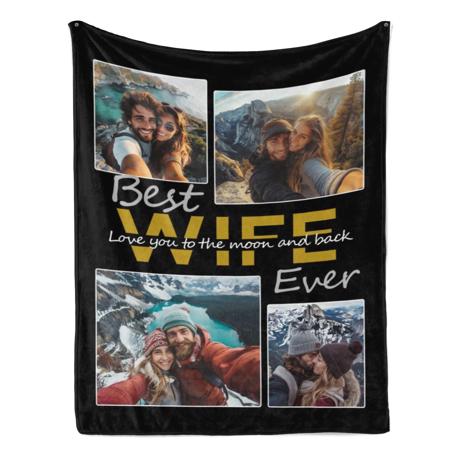 Amazon.com: HHLongX Couples Gifts Custom Photo Blanket for Girlfriend ...