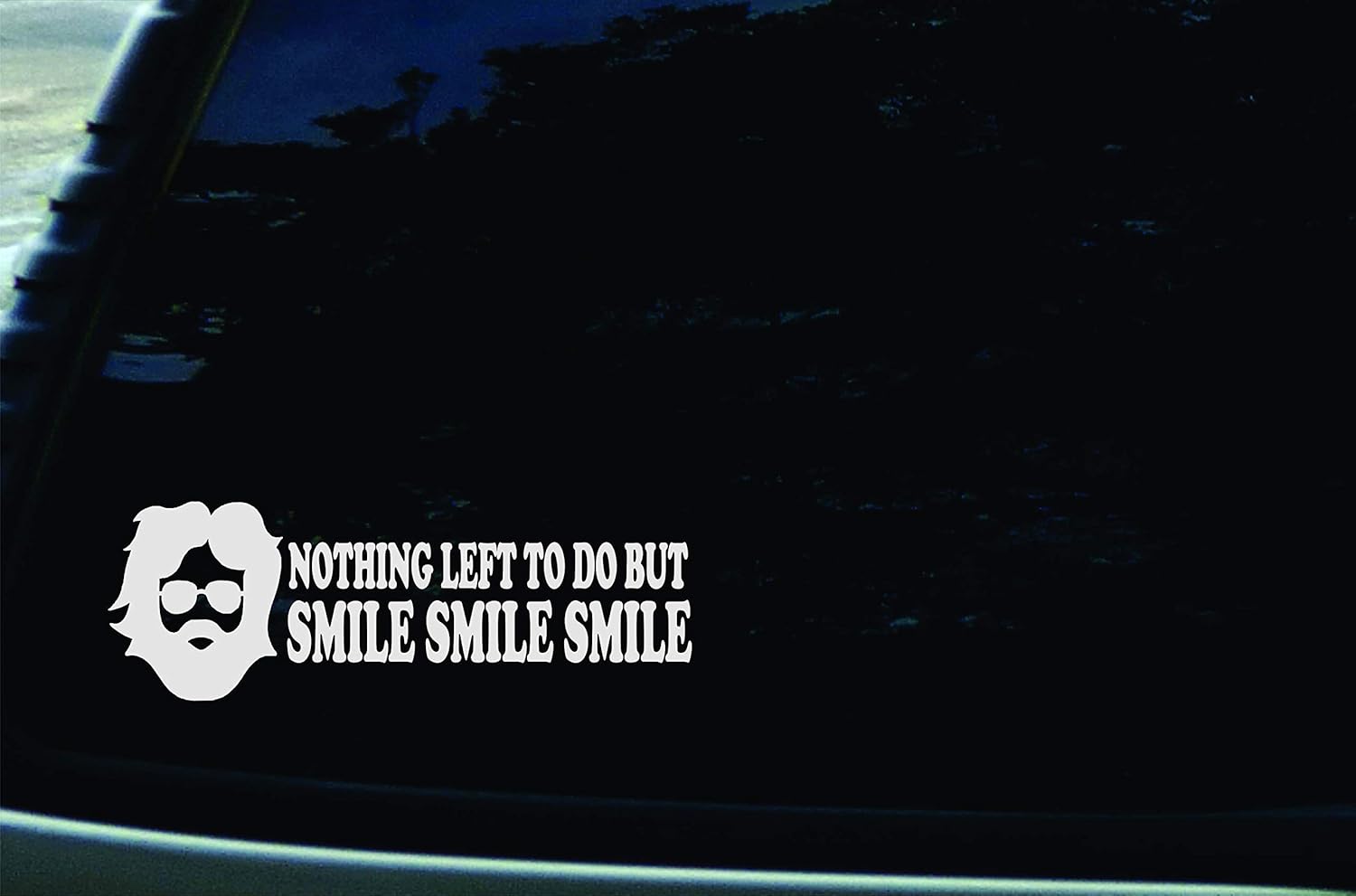Amazon.com: 8" X 3" Nothing Left to Do But Smile Smile Smile Silver ...