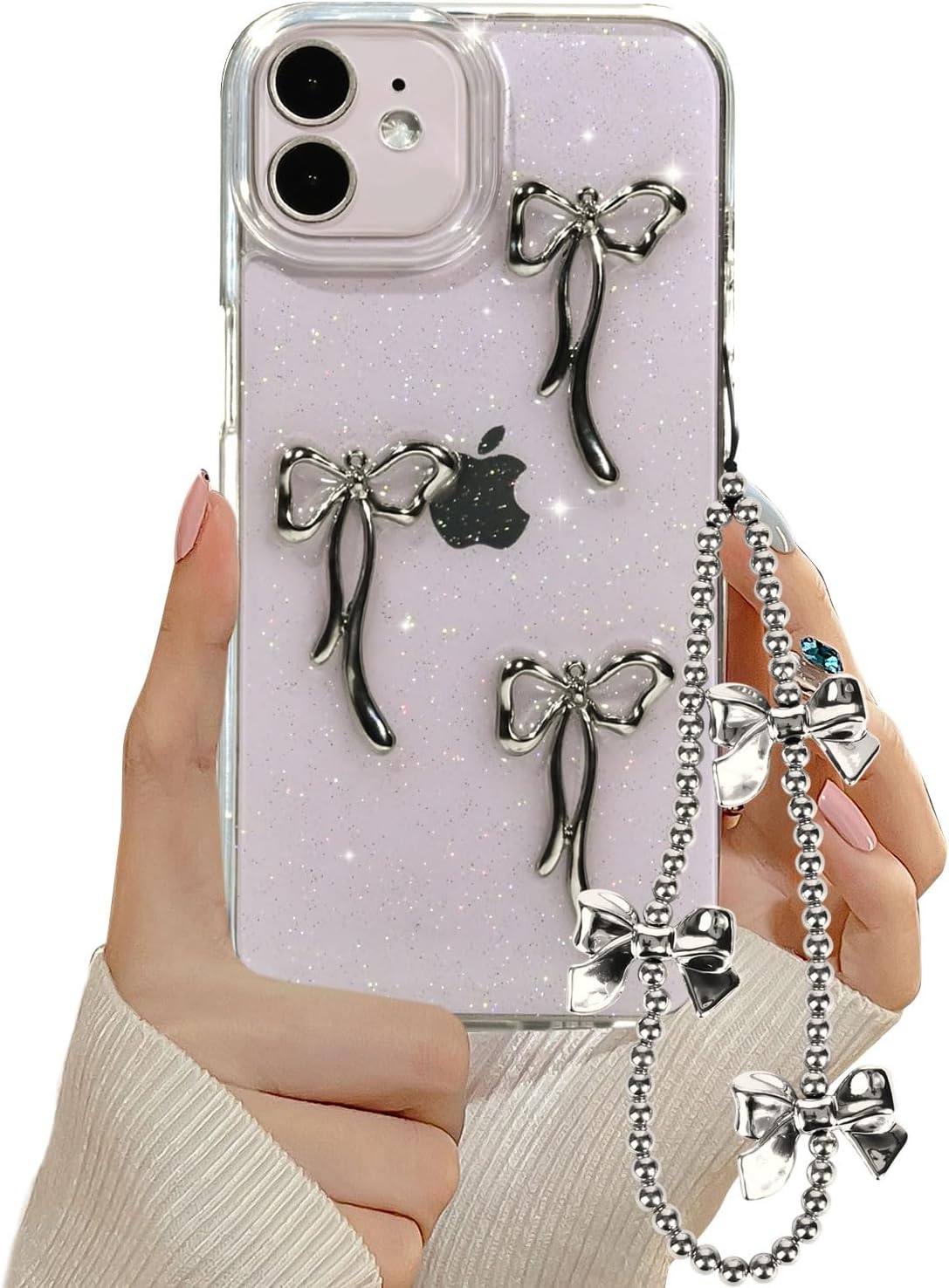 Ownest Compatible with iPhone 12 iPhone 12 Pro Clear Case,Cute Bling 3D ...
