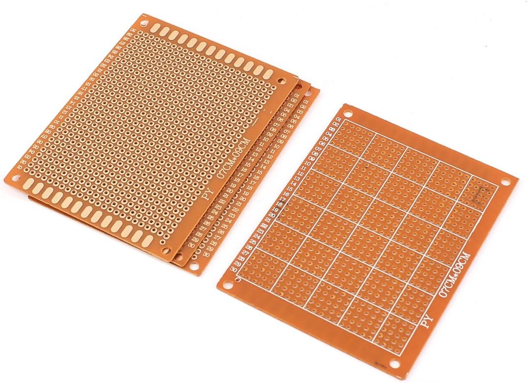 Aexit 4pcs (PCB board) 7cm x 9cm Single Side Copper Prototyping PCB ...