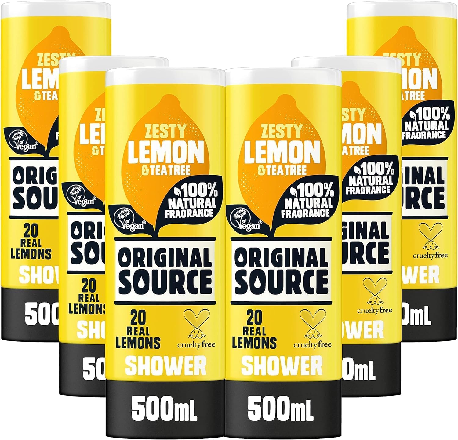Original Source Lemon & Tea Tree Shower Gel, 100 Percent Natural ...