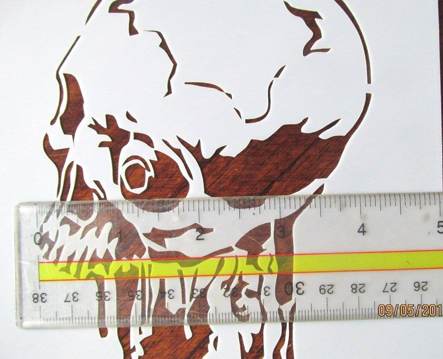 Screaming Skull Stencil