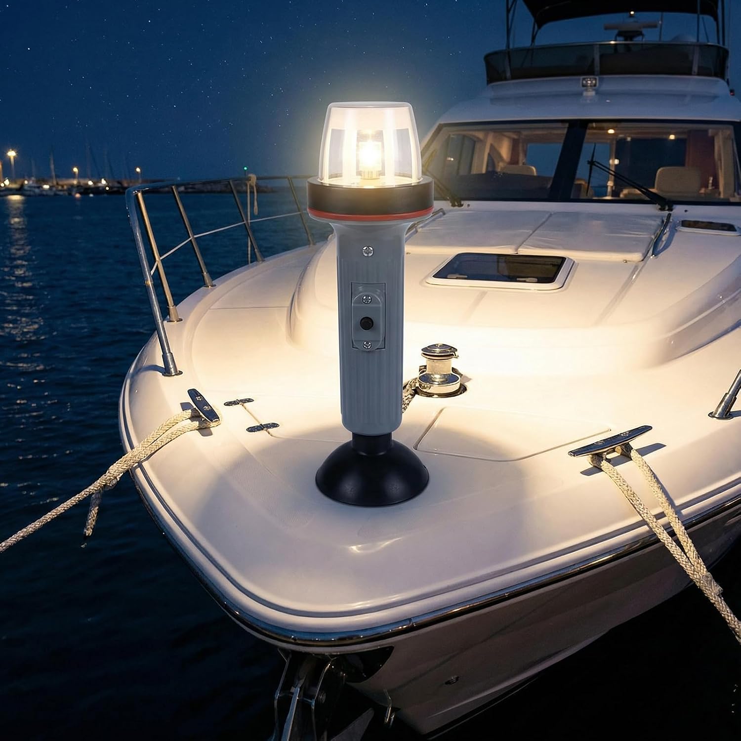 Amazon.com: VIHOSE Portable LED Stern Light with Suction Cup Battery ...