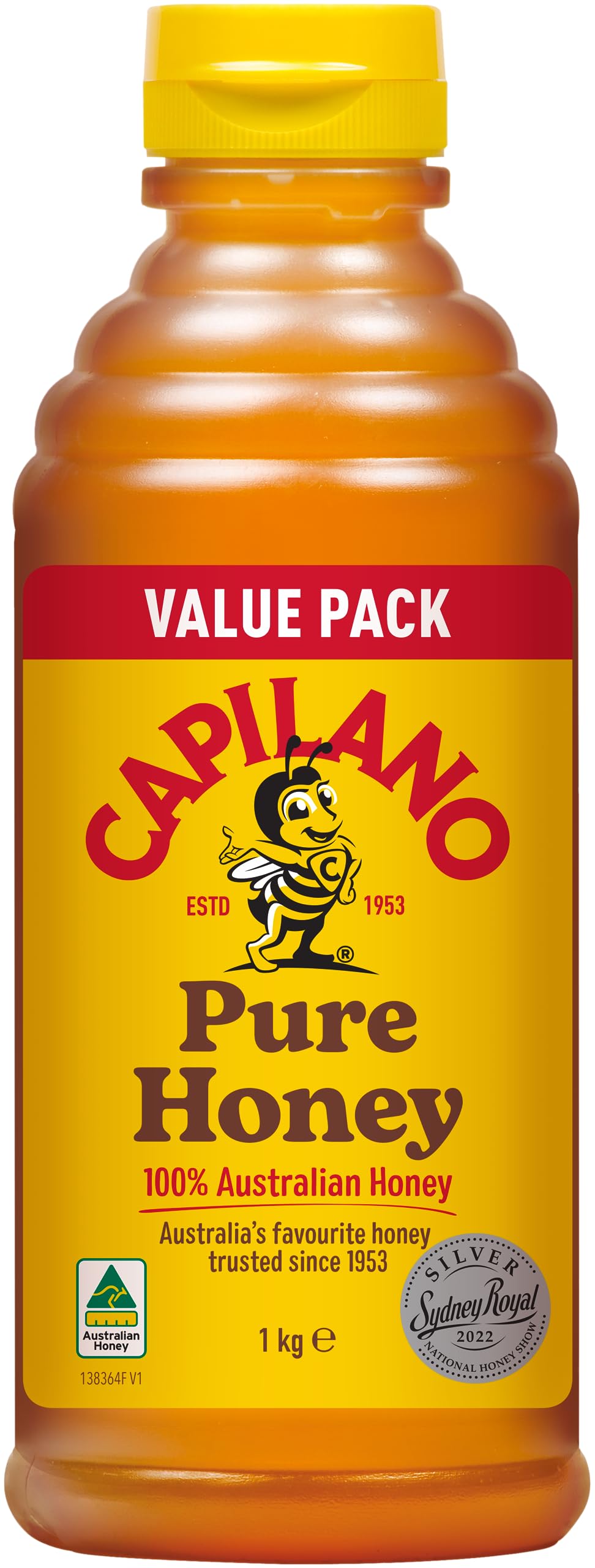 Capilano 100% Pure Australian Honey, Premium Honey, Squeeze Bottle, 1kg ...