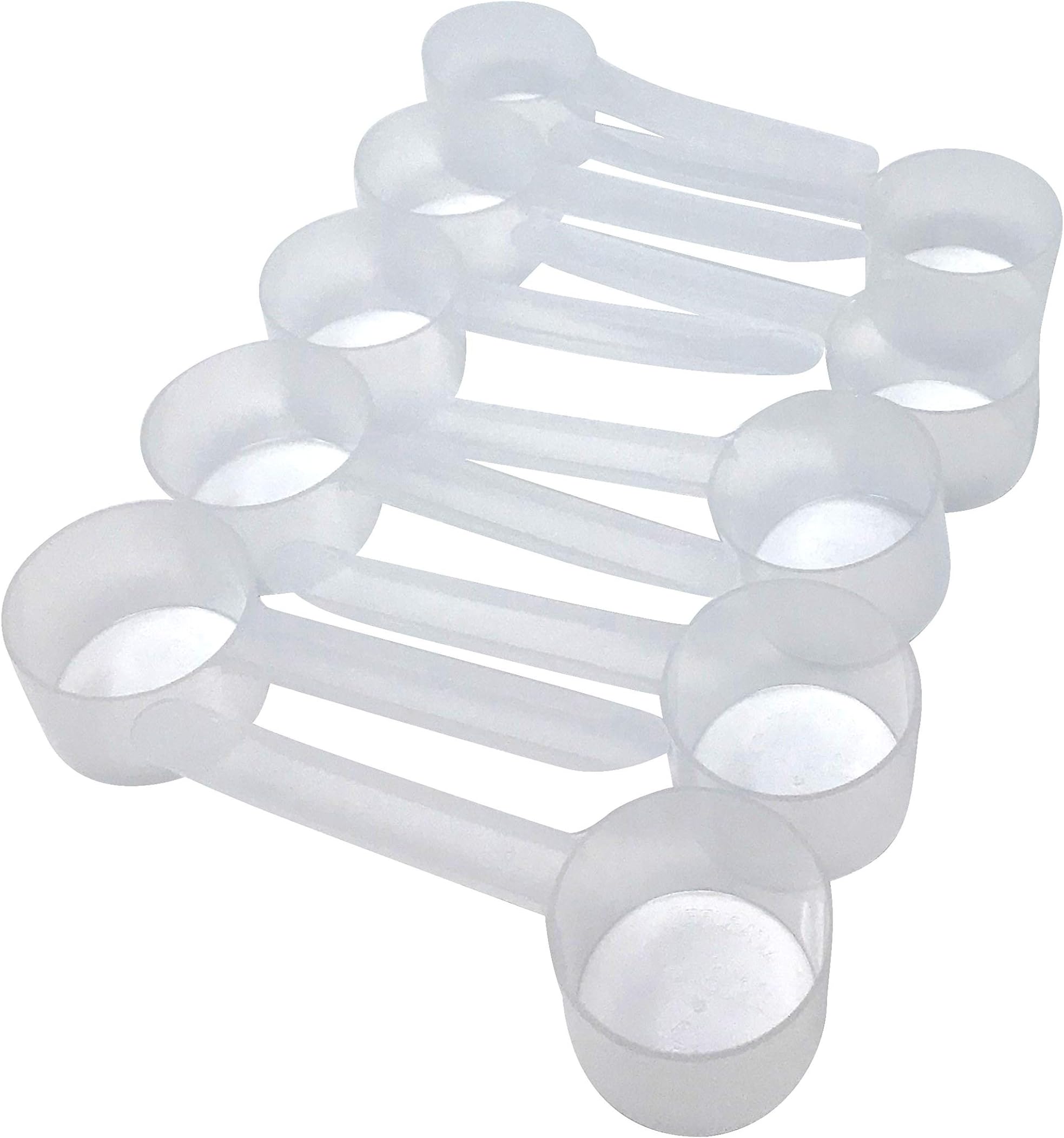 Amazon.com: 6 Pieces Long Handle Plastic Measuring Spoons Measuring ...