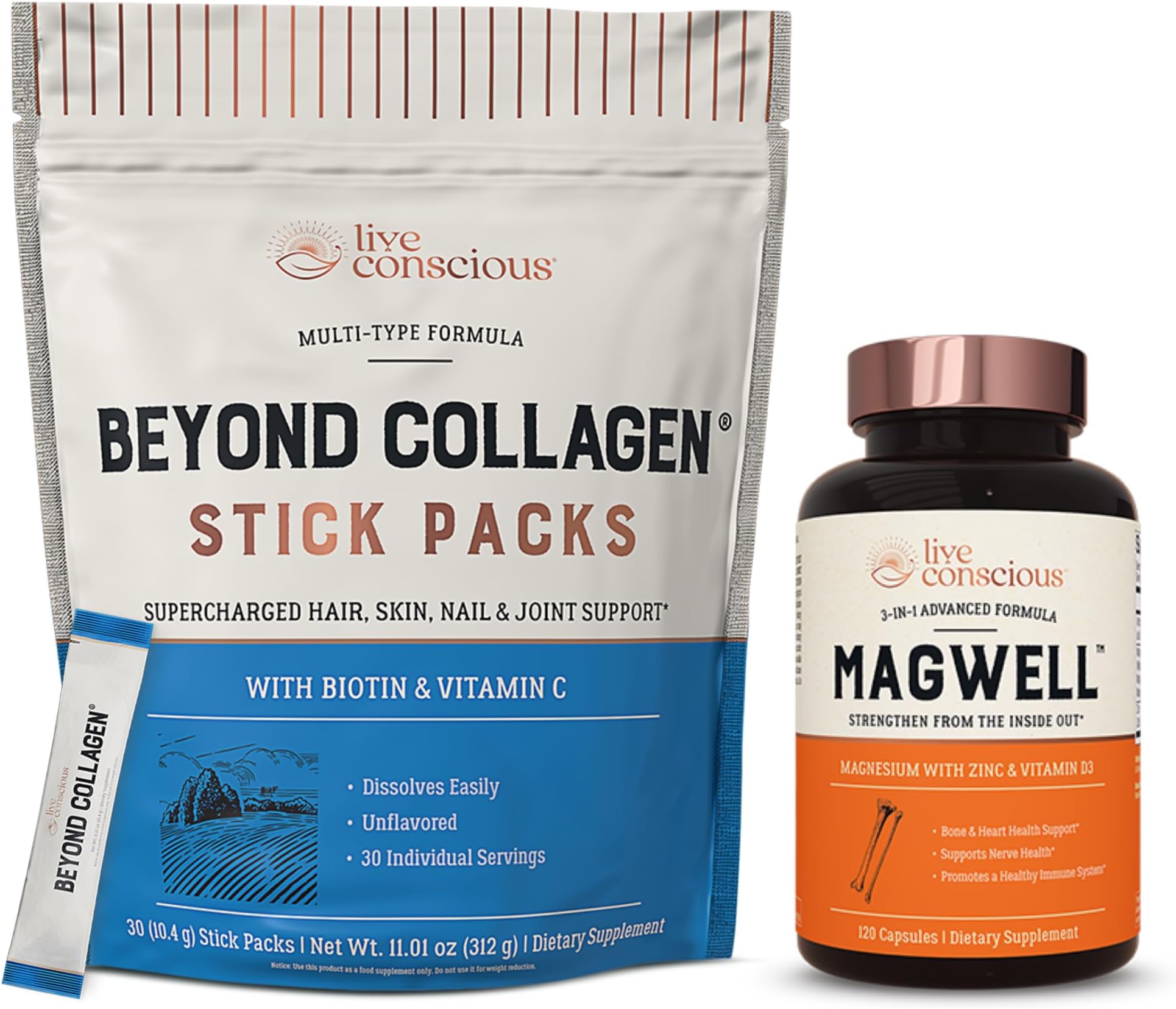 Amazon.com: Live Conscious Beyond Collagen Types I, II, III, V & X ...