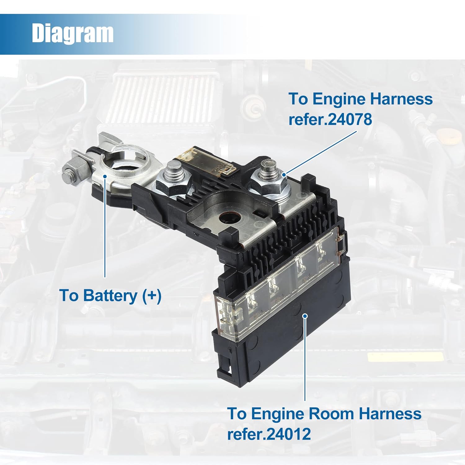 X AUTOHAUX 24380-79915 Fusible Multi Block para Nissan 370Z Armada Cube ...