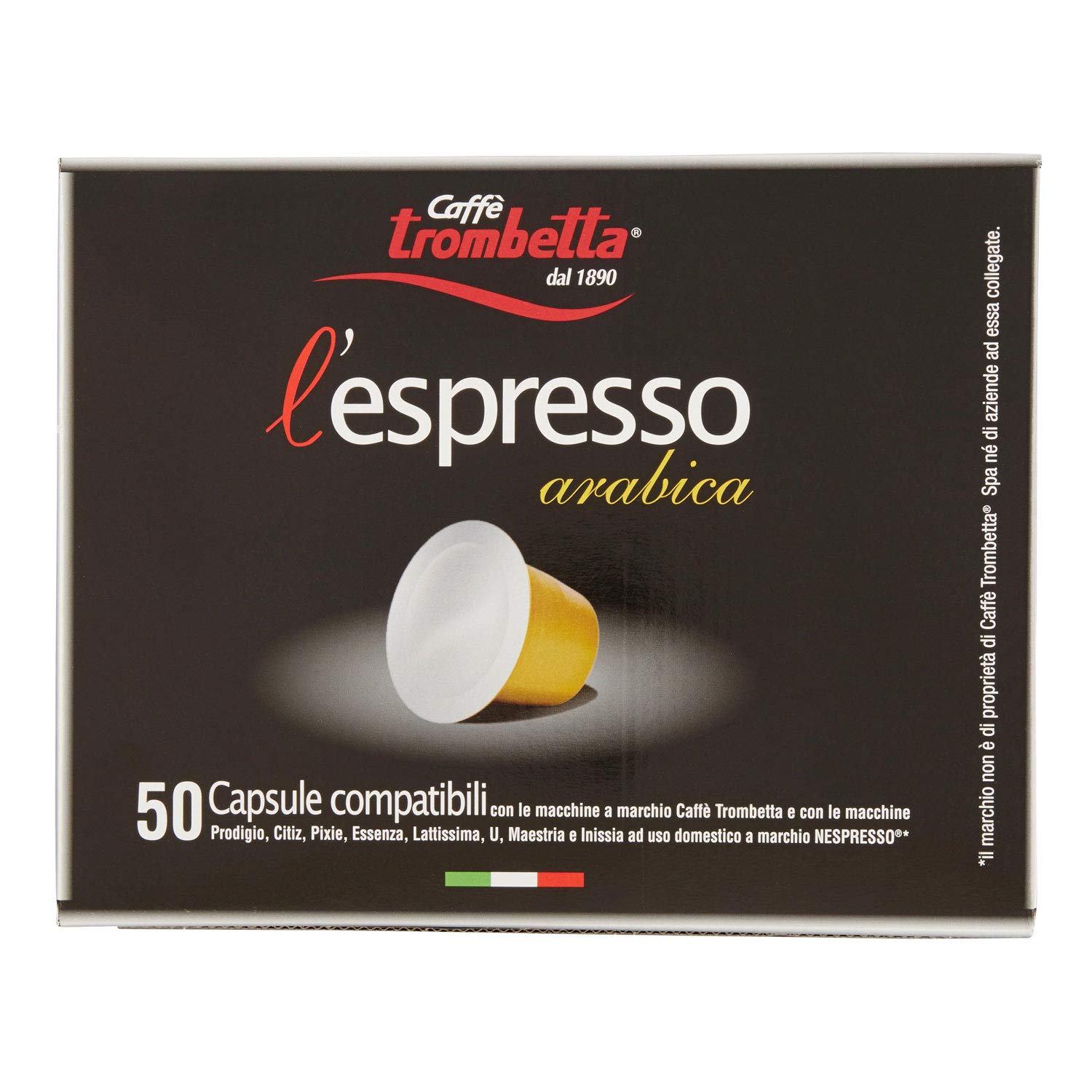Amazon.com: Trombetta: 50 Capsules "l'espresso Arabica" Arabica ...