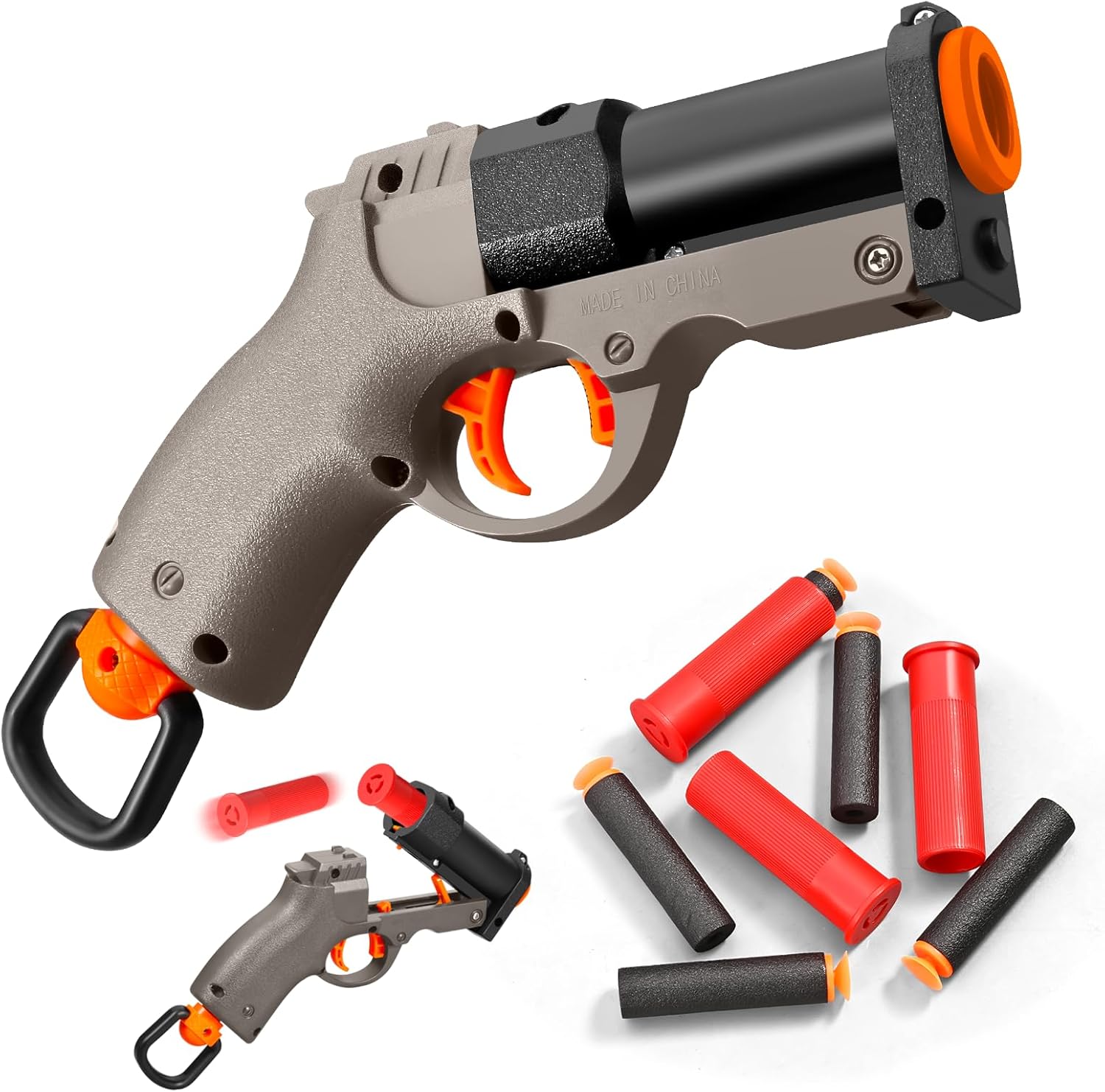 Amazon.com: Fidget Toys Pistol with ejecting Shells,Realistic Soft ...