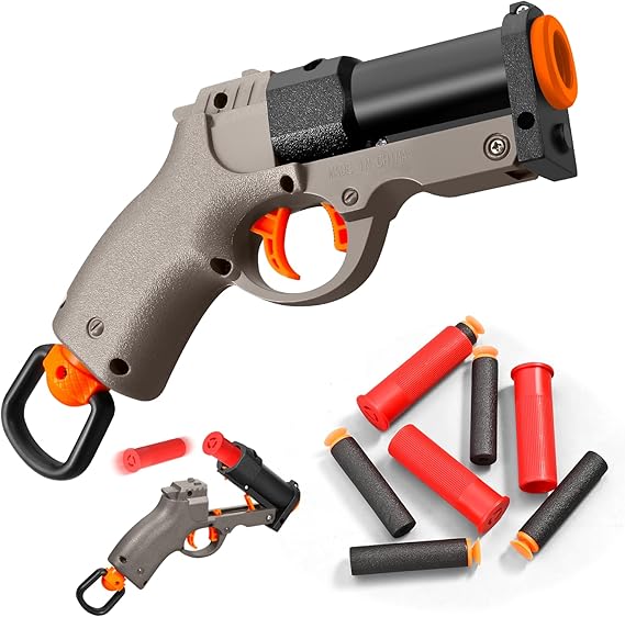 Amazon.com: Fidget Toys Pistol with ejecting Shells,Realistic Soft ...