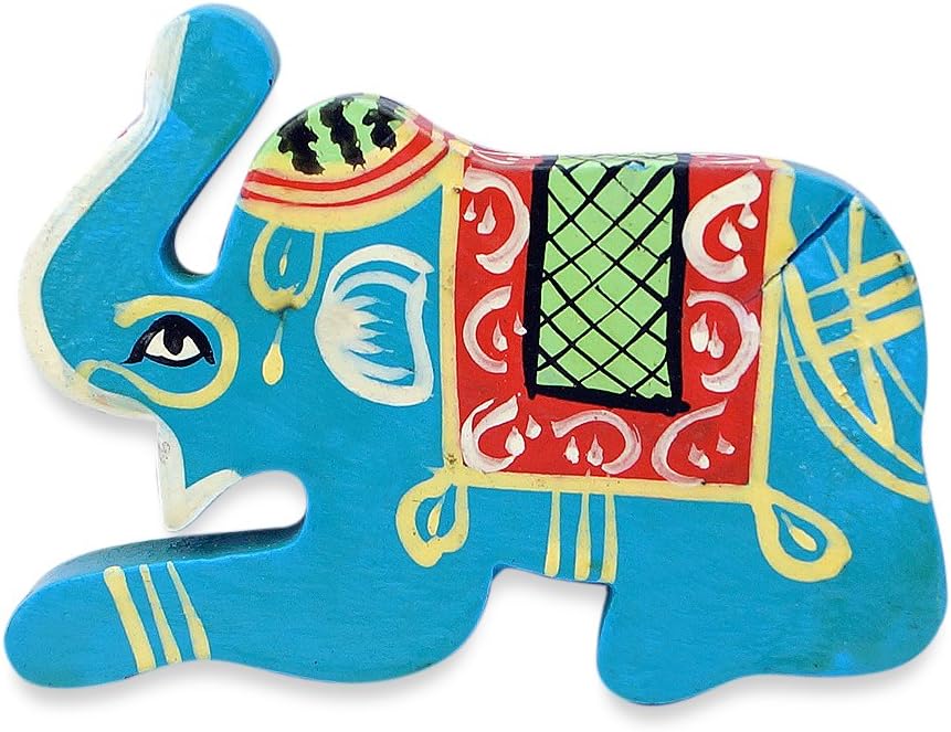 Amazon.com: RR Corp Wooden Magnetic Elephant Hand Painted Baby Toy ...