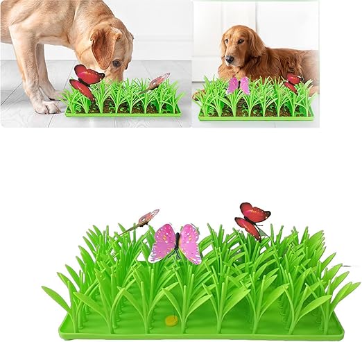 Amazon.com: FPLL Cat Foraging Mat Silicone, Silicone Grass Mat for Cats ...