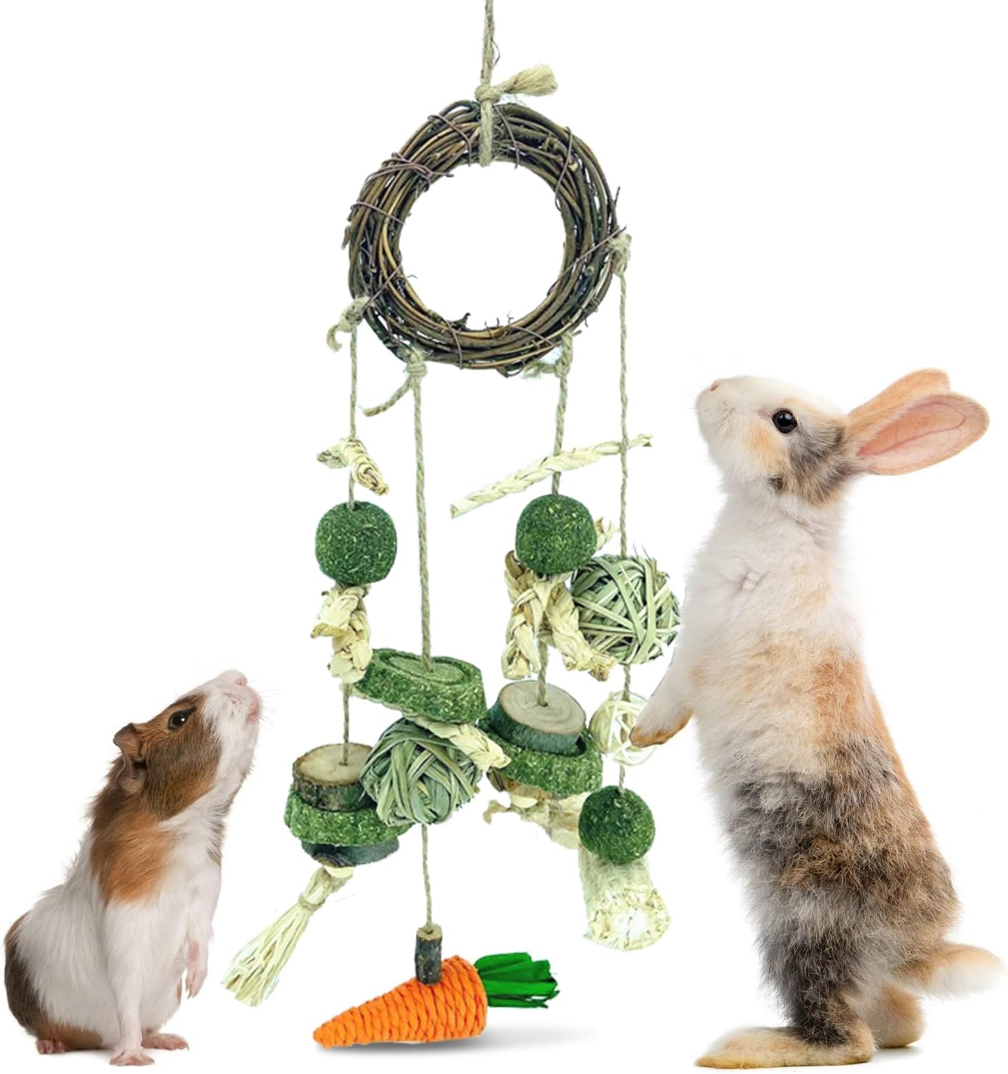Amazon.com : Fenwaiyir Bunny Toys for Rabbits Chew Toy for Rabbit Teeth ...