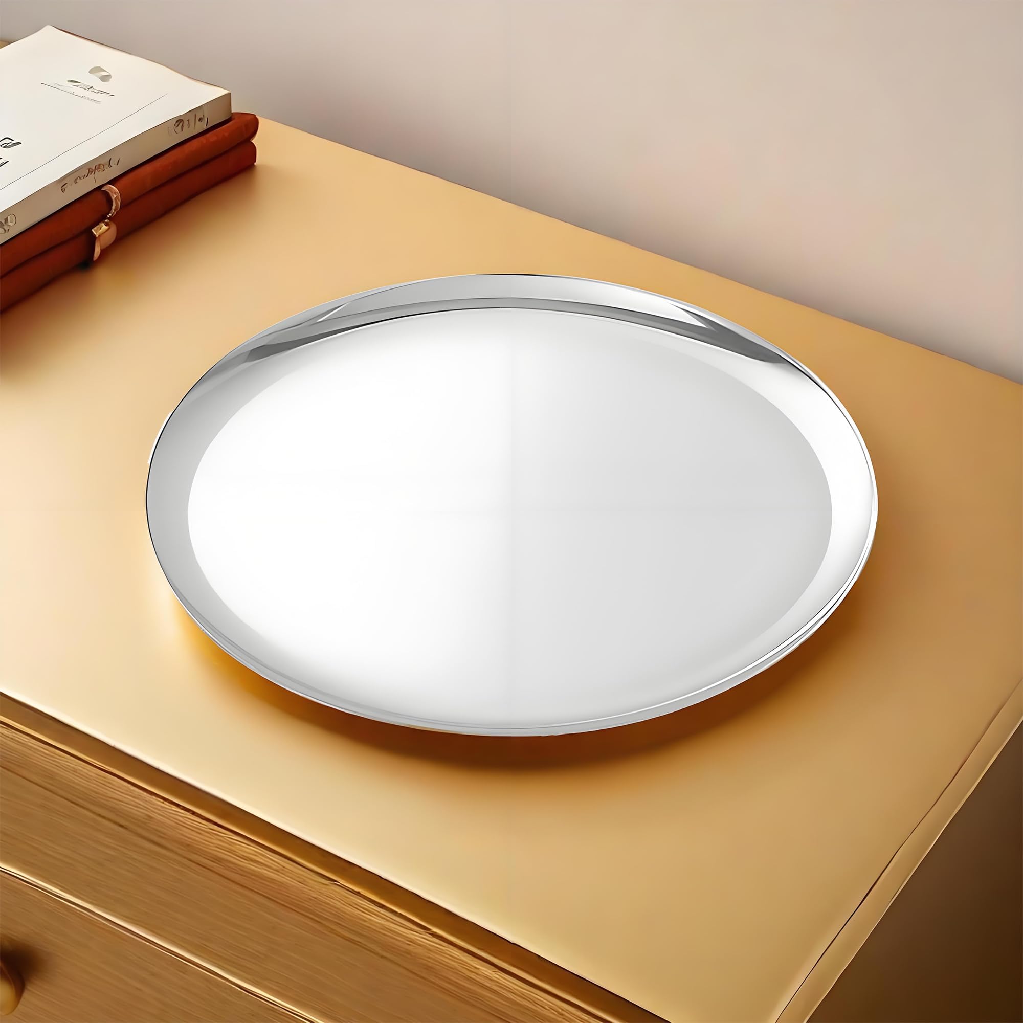 Amazon.com | Chandler Stainless Steel Serving Tray - Oval Silver Food ...