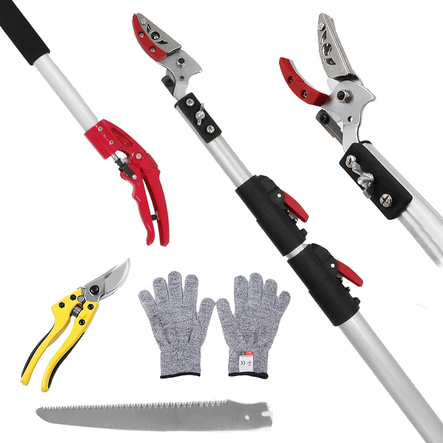 Amazon.com : Extendable Tree Pruner 4.6-10 Ft - Telescopic Pole Tree ...