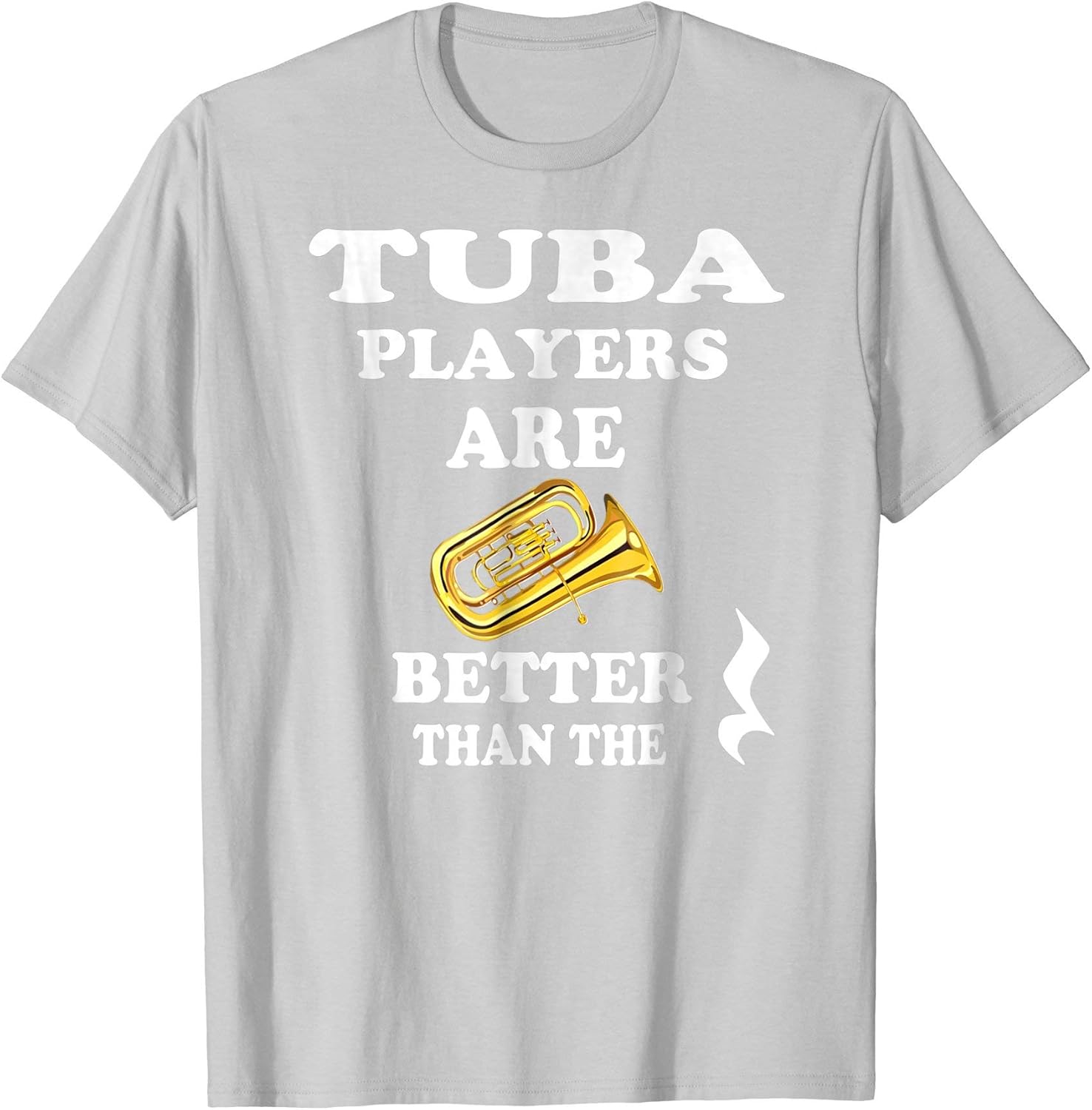 Amazon.com: Tuba Instrument Shirt Gift Marching Tuba Musical Rest Note ...