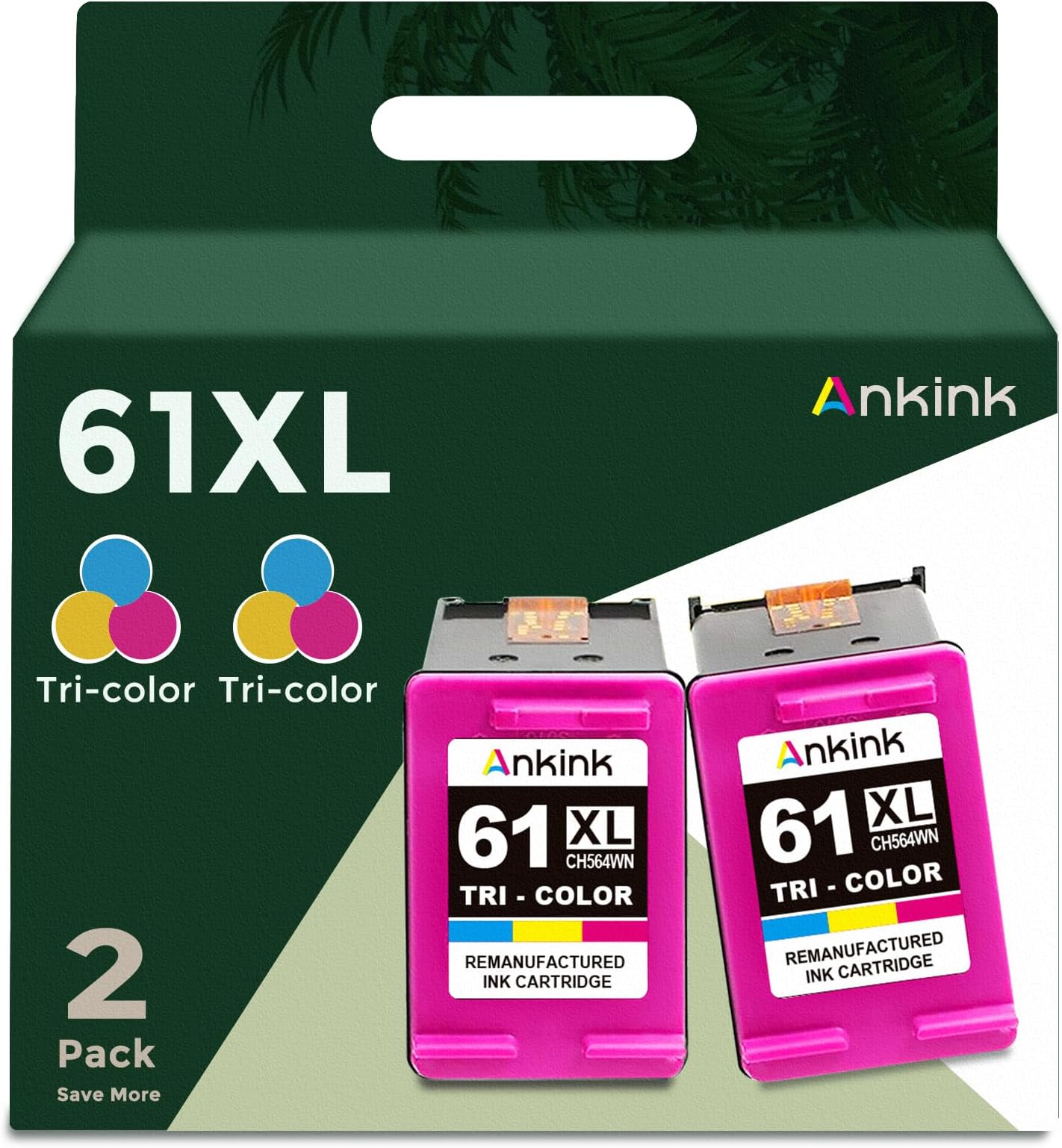 Amazon.com: Ankink Remanufactured Ink Cartridge Replacement for HP 61XL ...