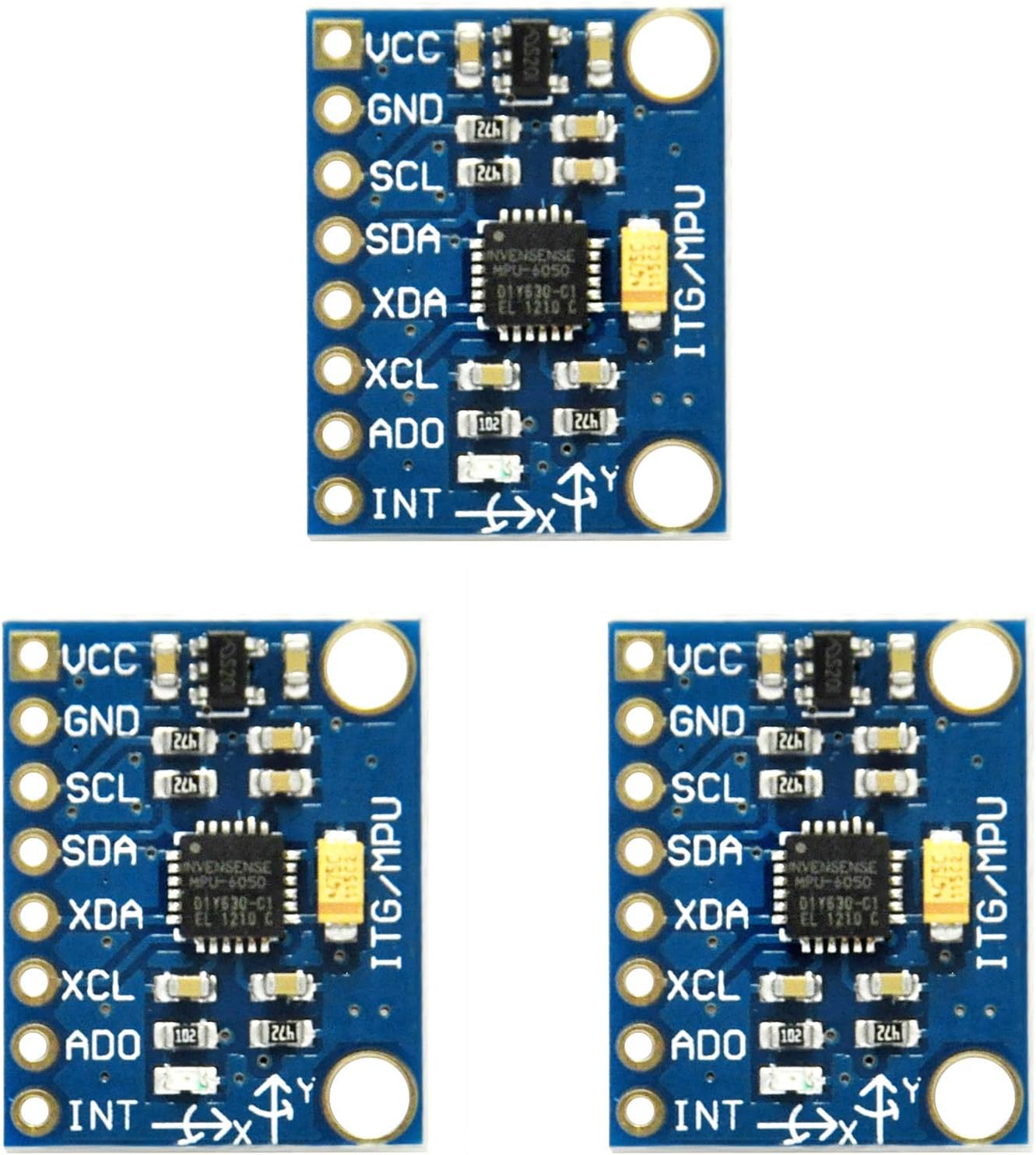 Gikfun GY-521 MPU-6050 3 Axis Accelerometer Gyroscope Module 6 DOF 6 ...