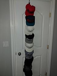 Perfect Curve CapRack18 Over-The-Door Hat Rack and Organizer |Baseball ...
