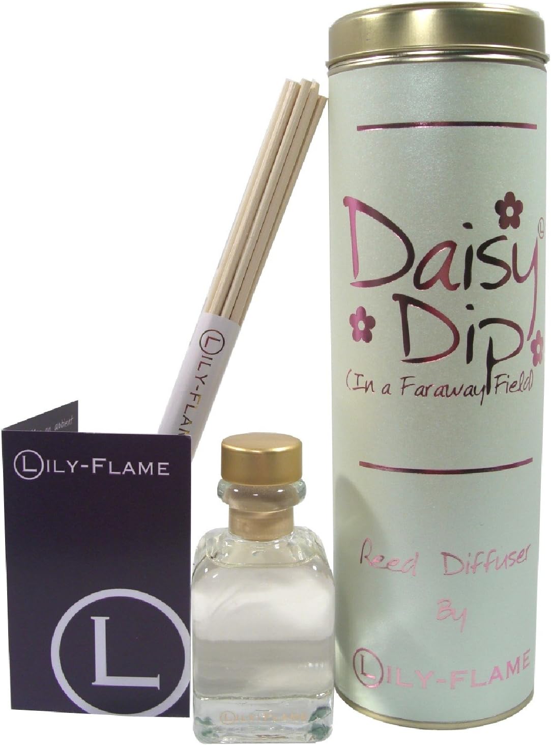 Lily Flame Reed Diffuser - Daisy Dip - Oil and reeds in gift tin ...