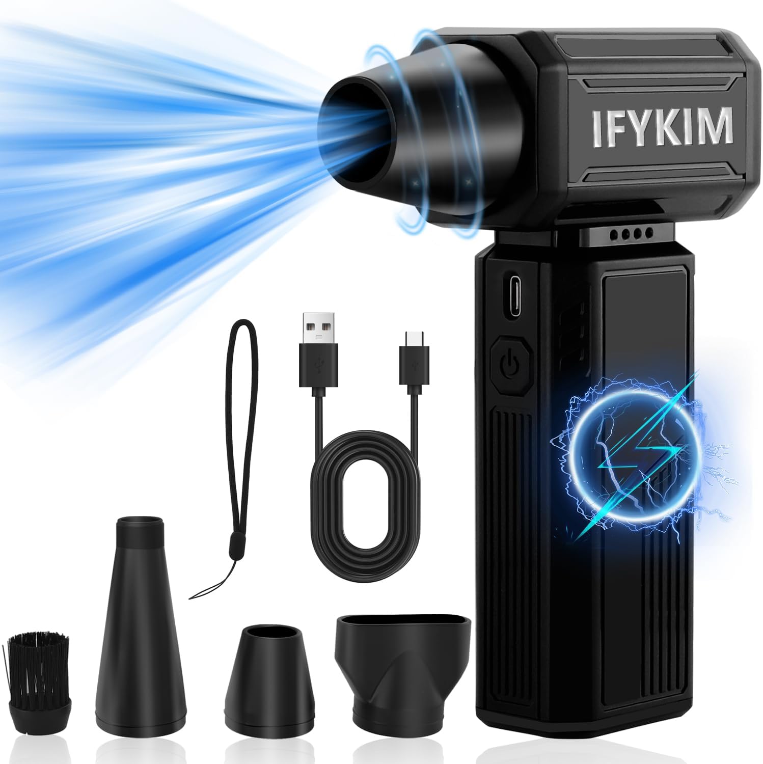 Amazon.com: Compressed Air Duster: 210000RPM Rechargeable Air Blower ...