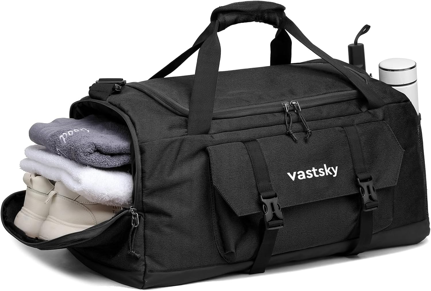 Amazon.com | vastsky Large Gym Duffle Bags Mens Womens with Shoes Compartment & Wet Pocket,Sport ...