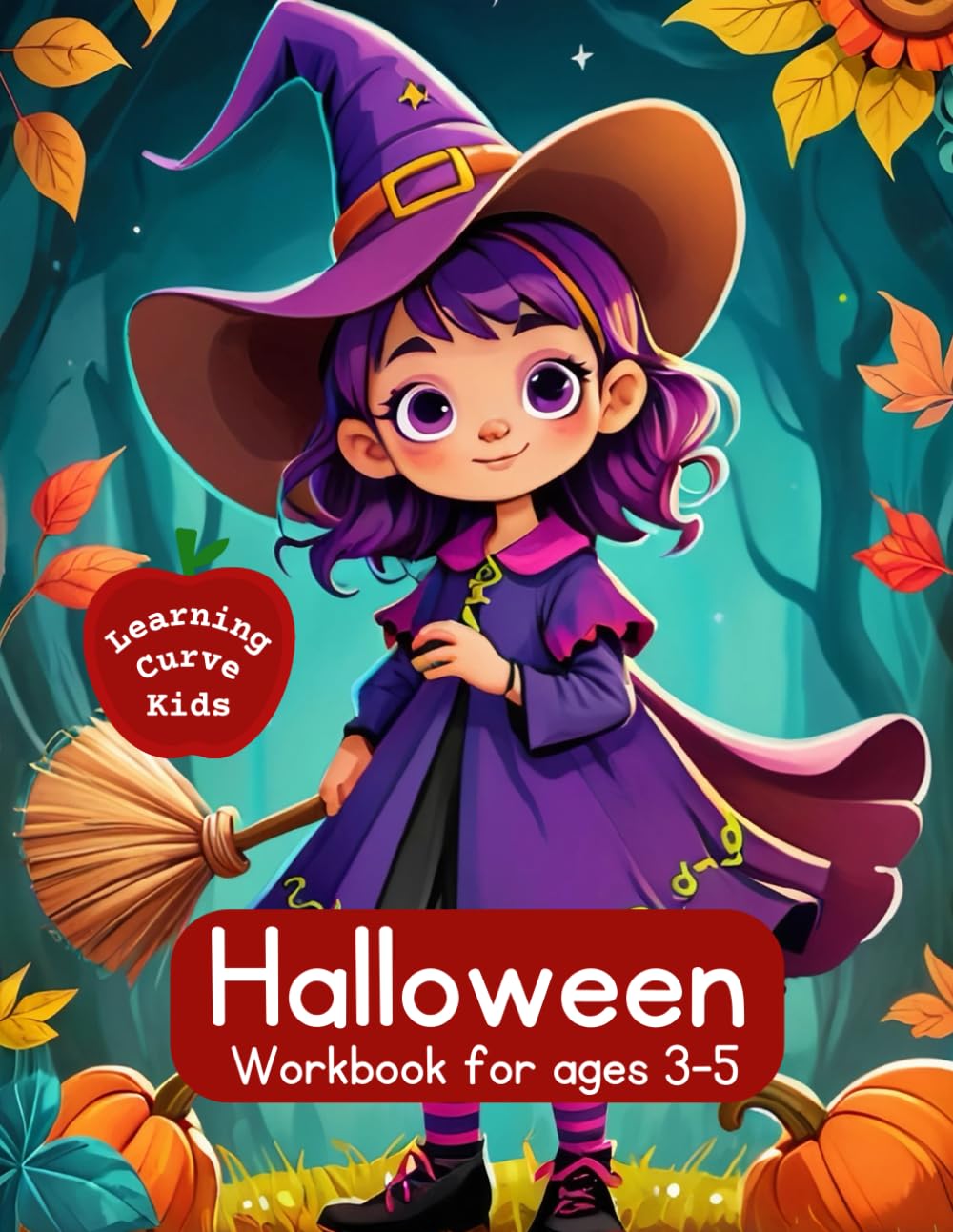 Amazon.com: Learning Curve Kids Halloween Workbook Ages 3-5: Letters ...