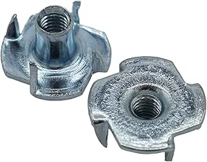 10 unidades, M10 x 13 mm, 4 puntas Tee Tuerca, Galvanizado tuercas ...