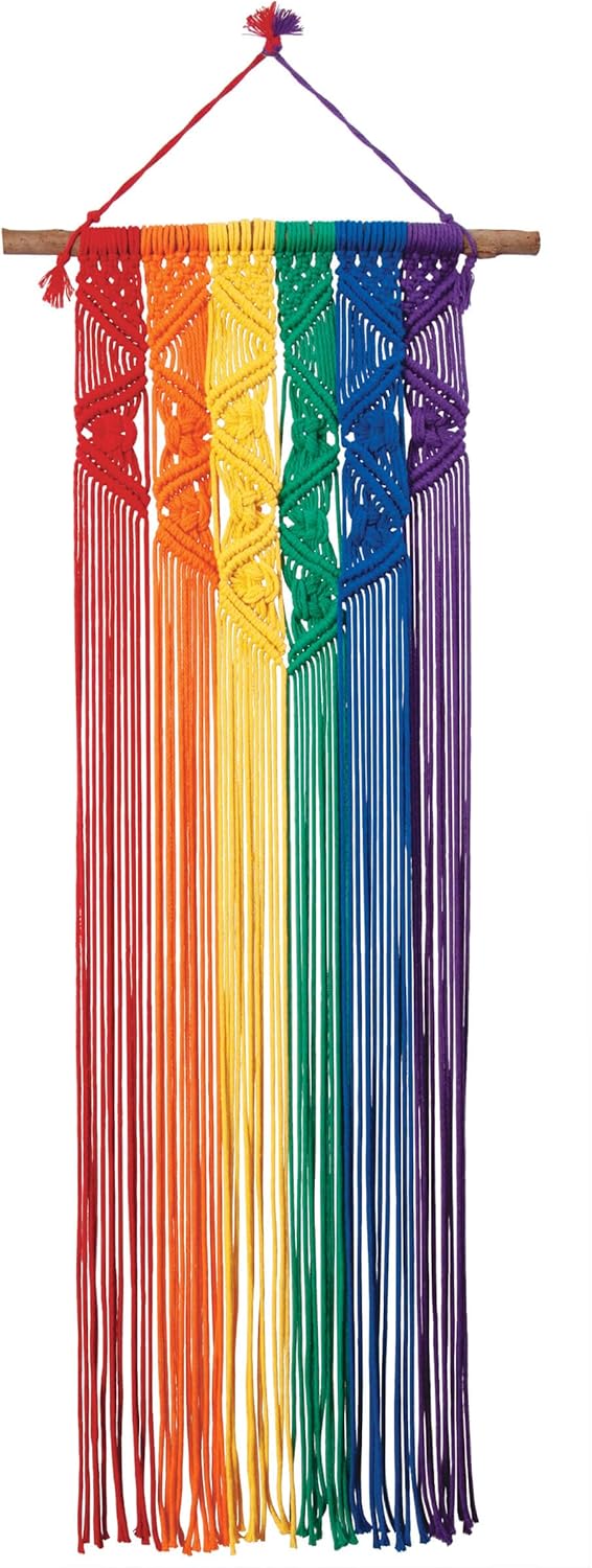 Amazon.com: Solid Oak Macramé Wall Hanging Kit Large Macrame Wall ...