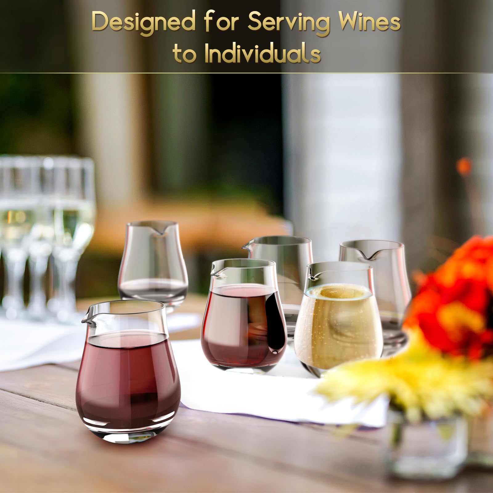 Snapklik.com : 6 Oz Mini Individual Carafe, Single Portion Decanter ...