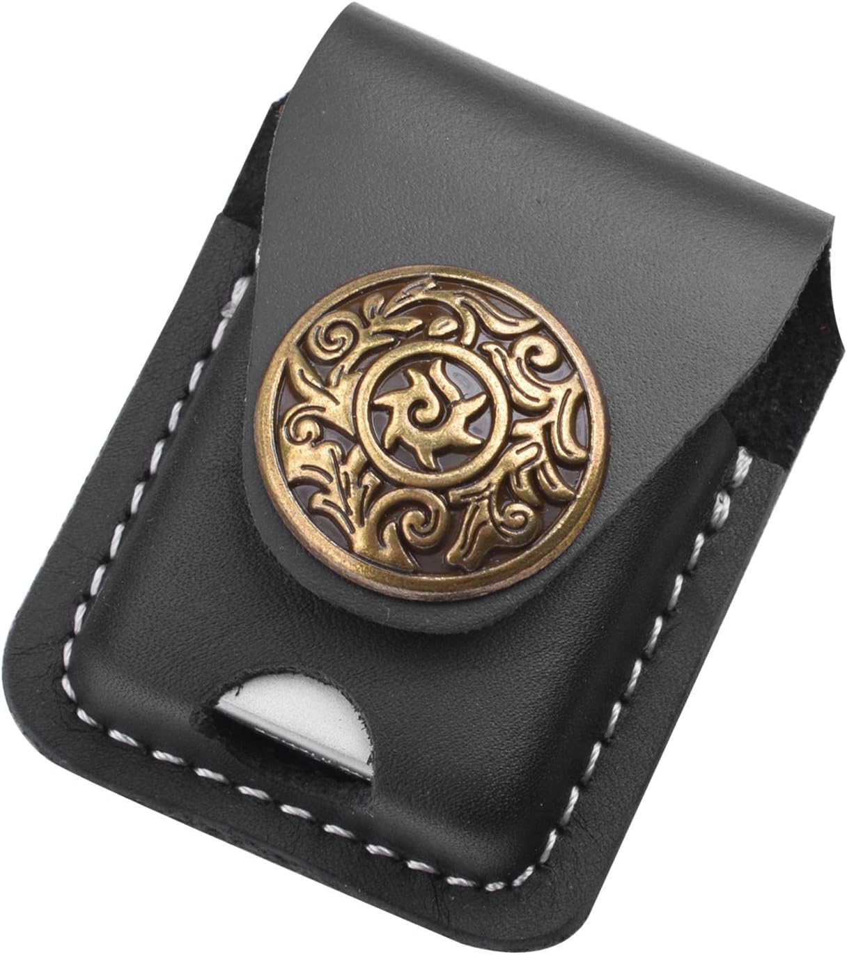 Amazon.com: Handmade Fliptop Leather Lighter Pouch Holder Case with ...