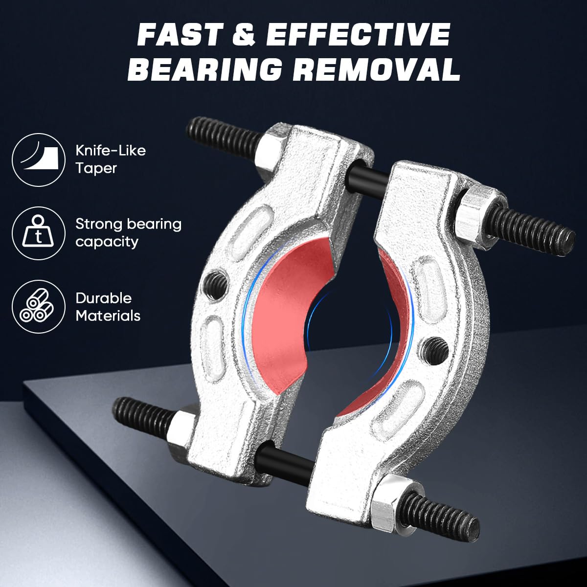 Snapklik.com : T6 Bearing Puller Kit - 9-Piece Wheel Hub Axle Puller ...