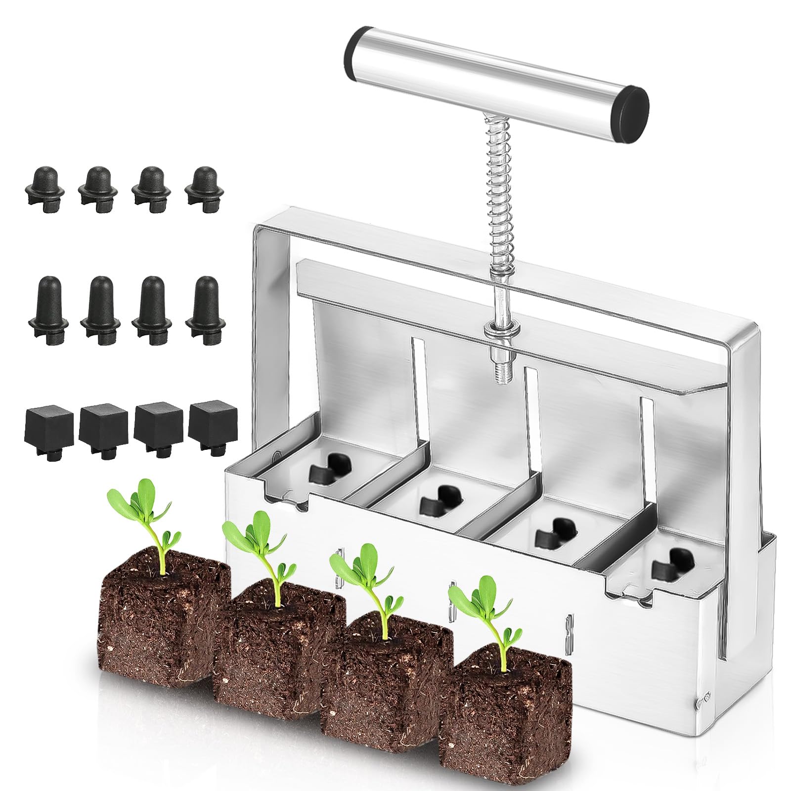 Fanfxmanual Soil Block Maker Micro Soil Blocker Set 2 Inch | Desertcart ...