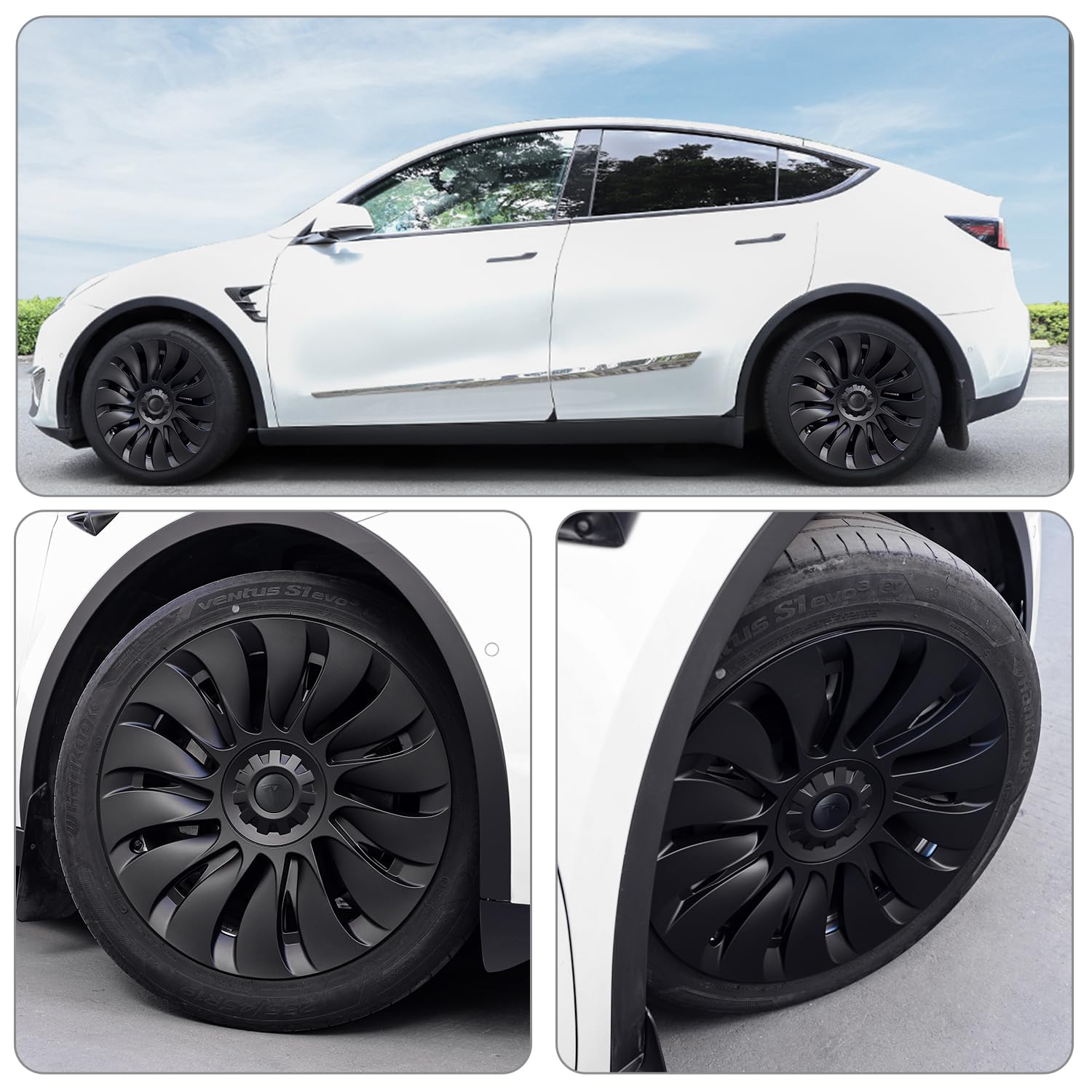 Snapklik.com : ThinSGO Tesla Model Y Hubcaps Model Y Wheel Caps 19 Inch ...