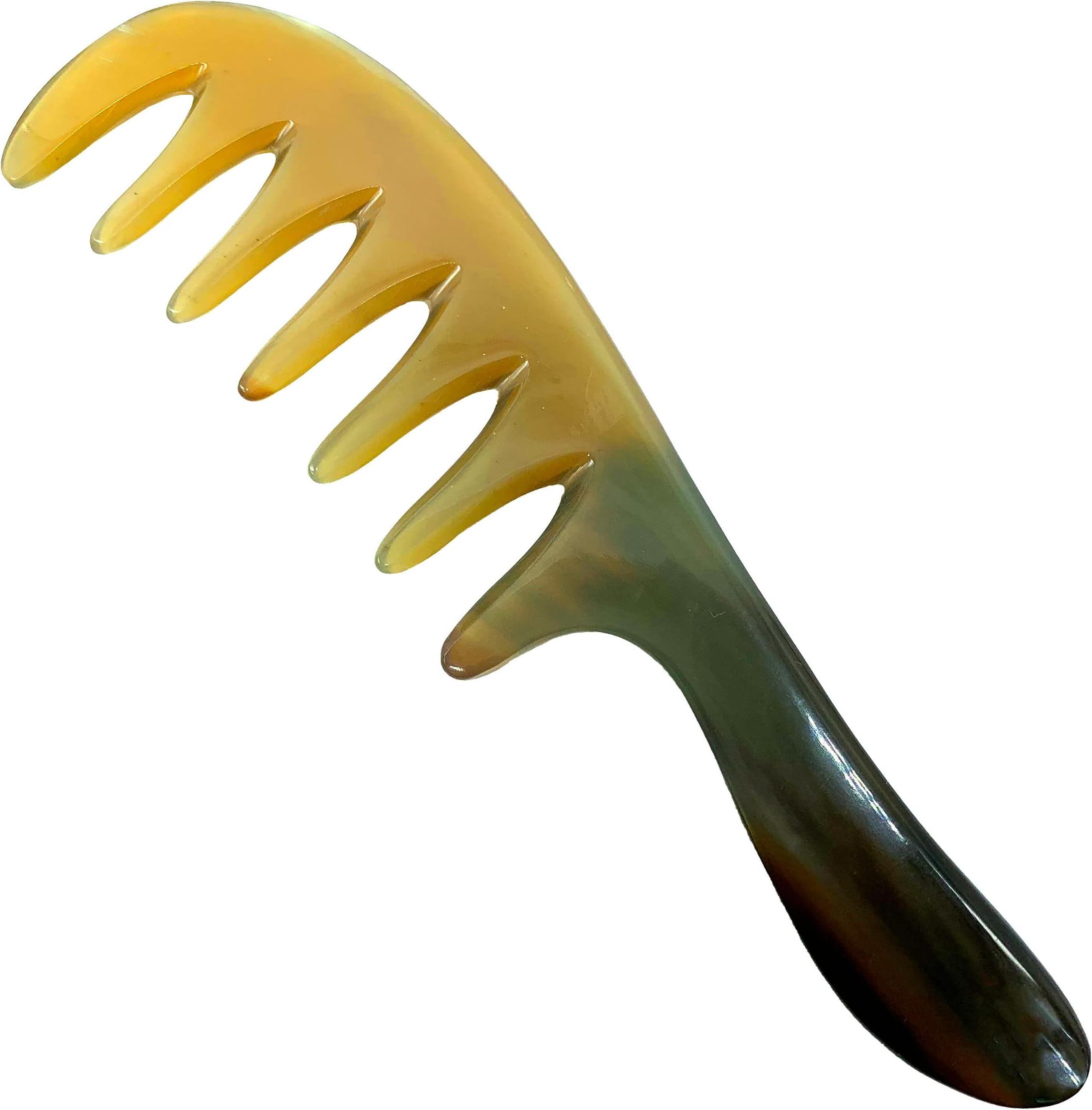Amazon.com : Natural Buffalo Horn Comb, Anti-Static Handmade Pocket ...