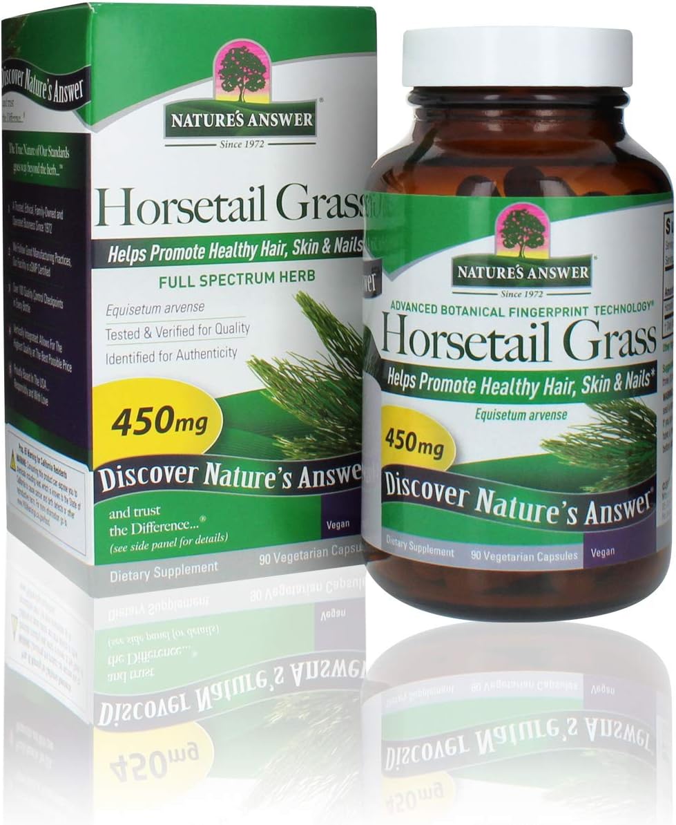 Buy Nature's Answer Horsetail Herb Capsules 90 Count | Hair, Skin ...
