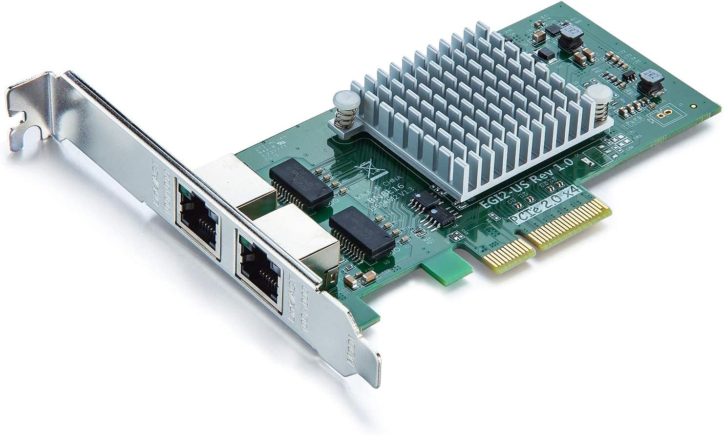 10Gtek® Gigabit PCIE Serveradapter für Intel I350-T2 -I350AM2 Chip ...
