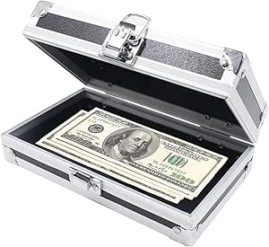 Amazon.com: Money Holder Cash Organizer, Mini Alloy Money Box with ...