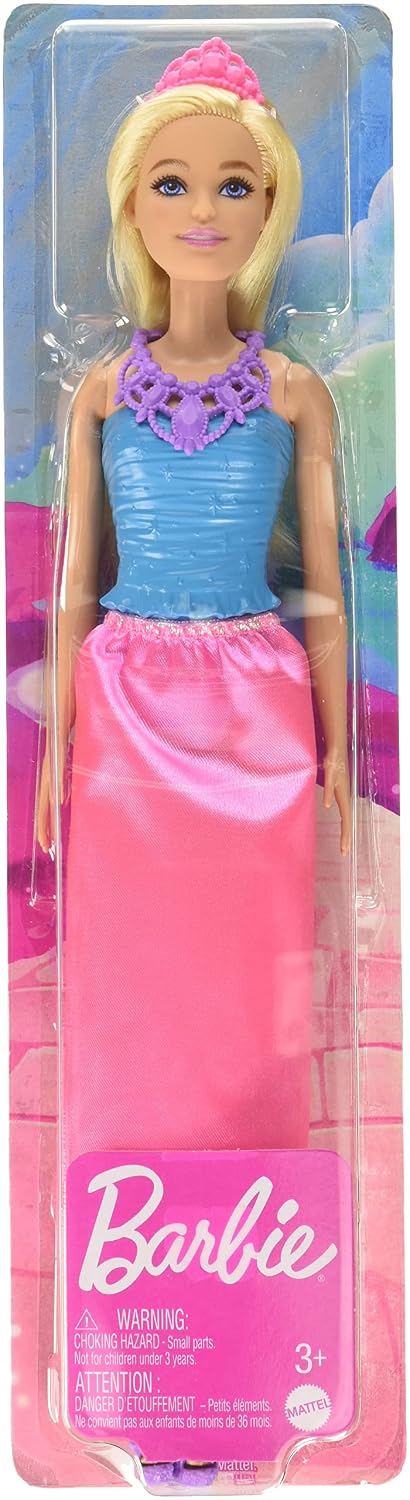 Barbie Dreamtopia Princess Doll (Blonde), Wearing Pink Skirt, Shoes and ...