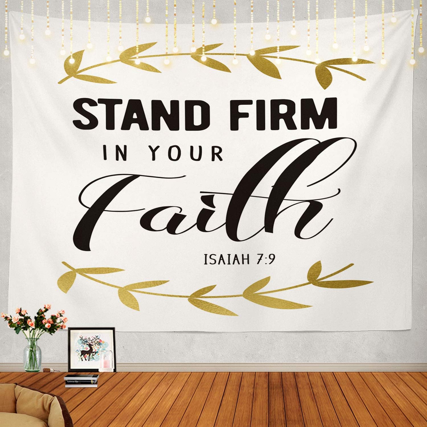 Amazon.com: Shrahala School Inspirational Wall Tapestry, Bible ...
