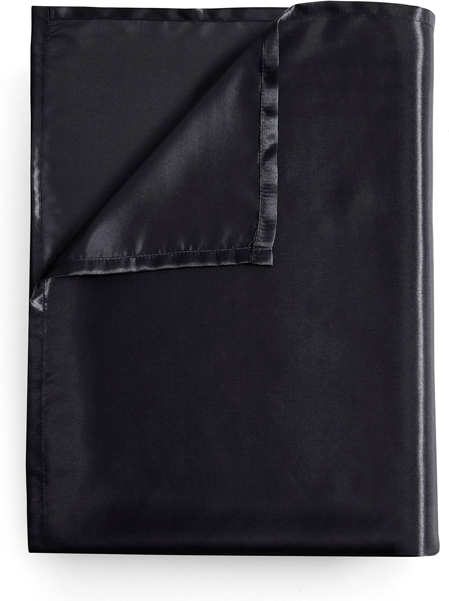 Amazon.com: Satin Flat Sheet, Luxury and Silky Soft Bed Top Sheet Only ...