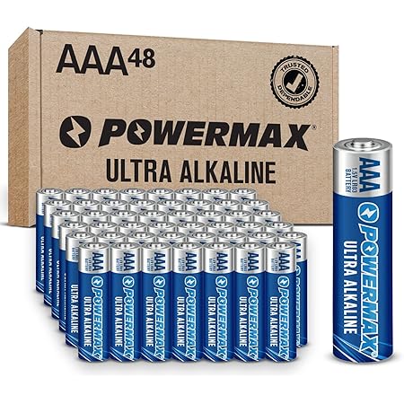 Amazon.com: Powermax 48-Count AA Batteries, Ultra Long Lasting Alkaline ...