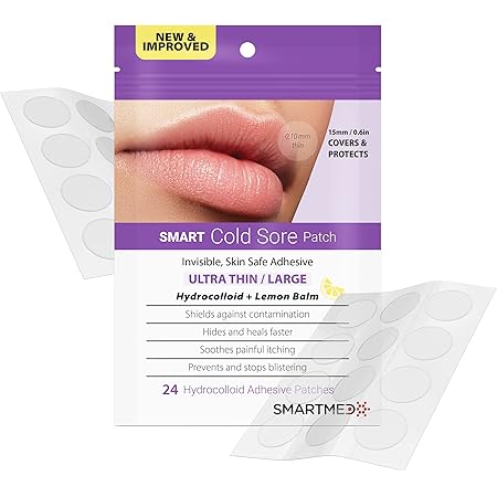 Amazon.com: SMARTMED Smart Cold Sore Treatment Patch - Large 15mm ...