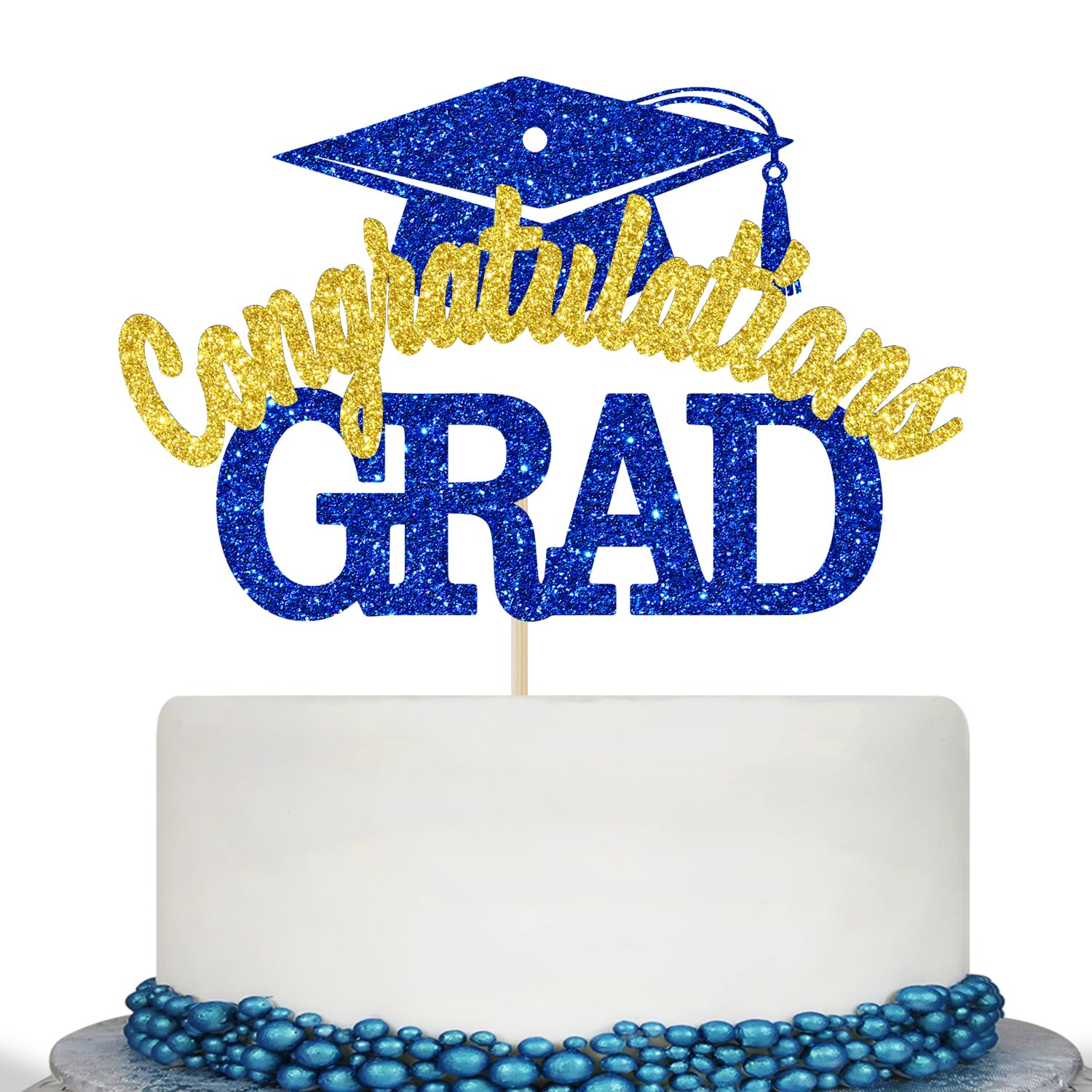 Class Of 2025 Cake Topper Rsstarxi 1 Pack Glitter Congrats Grad 2025 ...