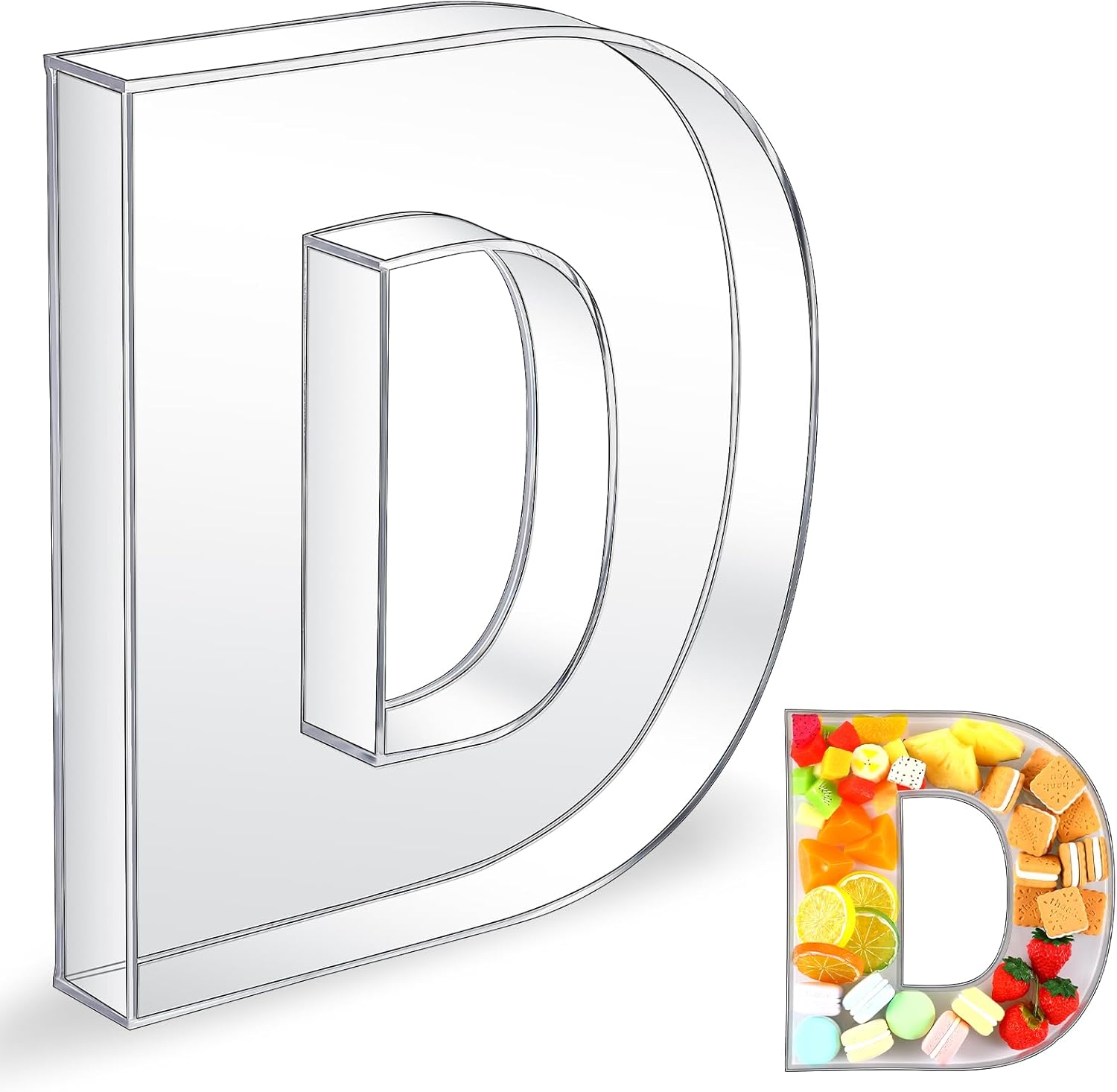 Amazon.com | Uiifan 10'' Acrylic Letter Box Form Tray Display Fillable ...