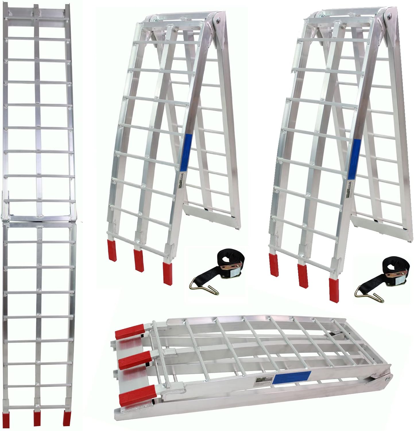 TRUTZHOLM® 2X Auffahrrampe 680 kg Faltbare ALU Rampen klappbar Alu ...