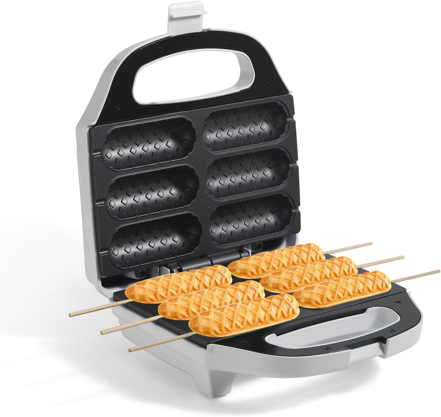 Amazon.com: Corn Dog Waffle Maker, Hot Dog Waffle Machine with Non ...