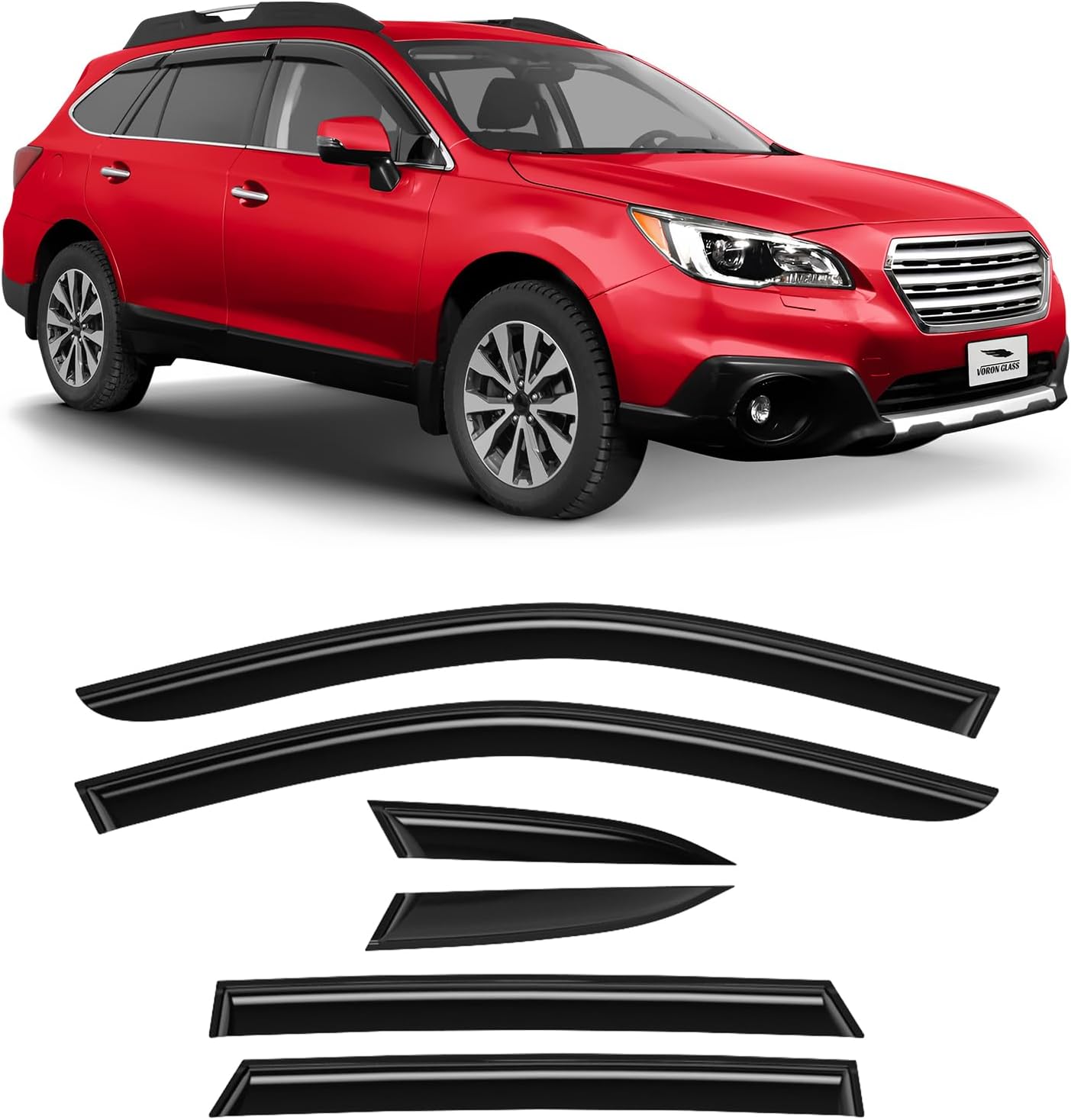 Amazon.com: Voron Glass Tape-on Extra Durable Rain Guards for Subaru ...