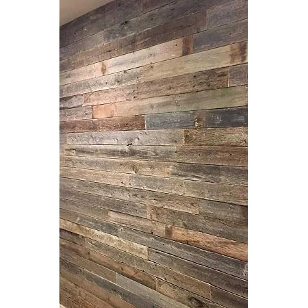 Amazon.com: EAST COAST RUSTIC Reclaimed Barn Wood Wall Panels - Easy ...